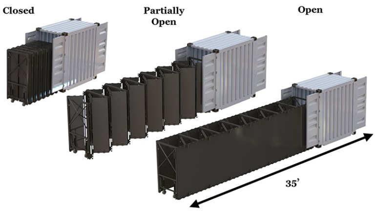 ERDC’s Ready Armor Protection Instant Deployment RAPID wall